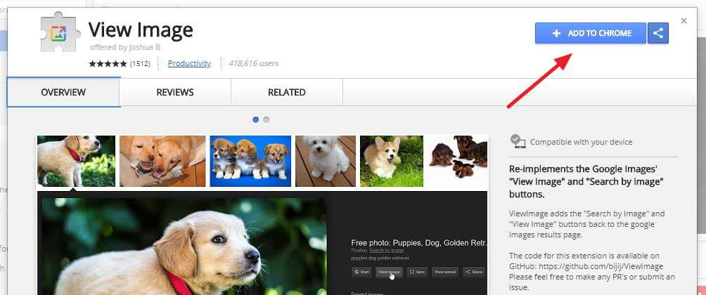 How to Bring Back "View Image" Button on Google Images