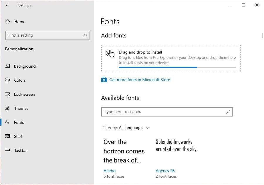 How to Add Multiple New Fonts to Windows 10 in an Instant