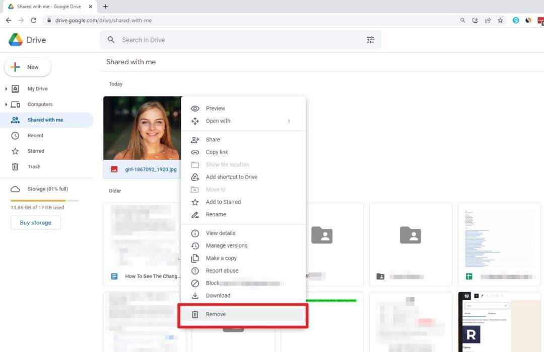 How To Delete Shared With Me Files From Google Drive